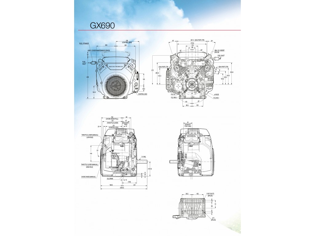 ปั๊มน้ำเพลิงแบบหาบหาม Honda GX690